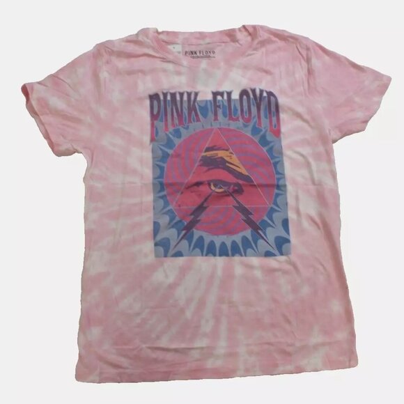 Pink Floyd | Tops | Pink Floyd Womens Prism Eye Graphic Pink Spiral ...
